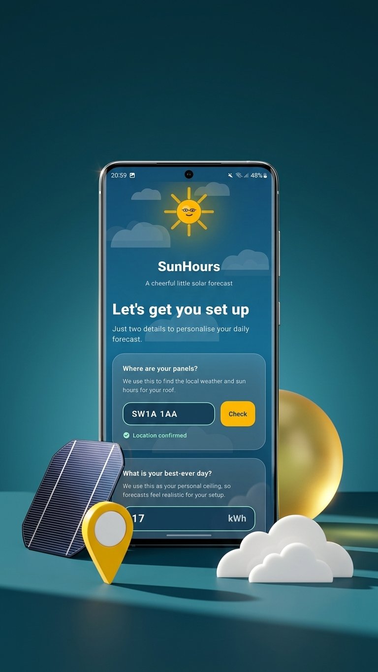 Sun Hours — Solar Panel Generation Forecast | UK Solar App